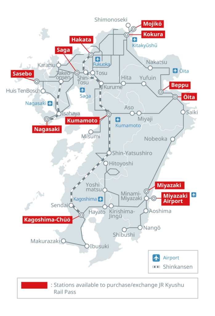 Kyushu Shinkansen: Map, Stations, Ticket Costs & Travel Times